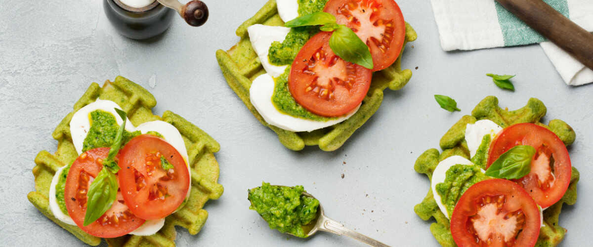 Przepis na szpinakowe fit gofry | WygodnaDieta.pl